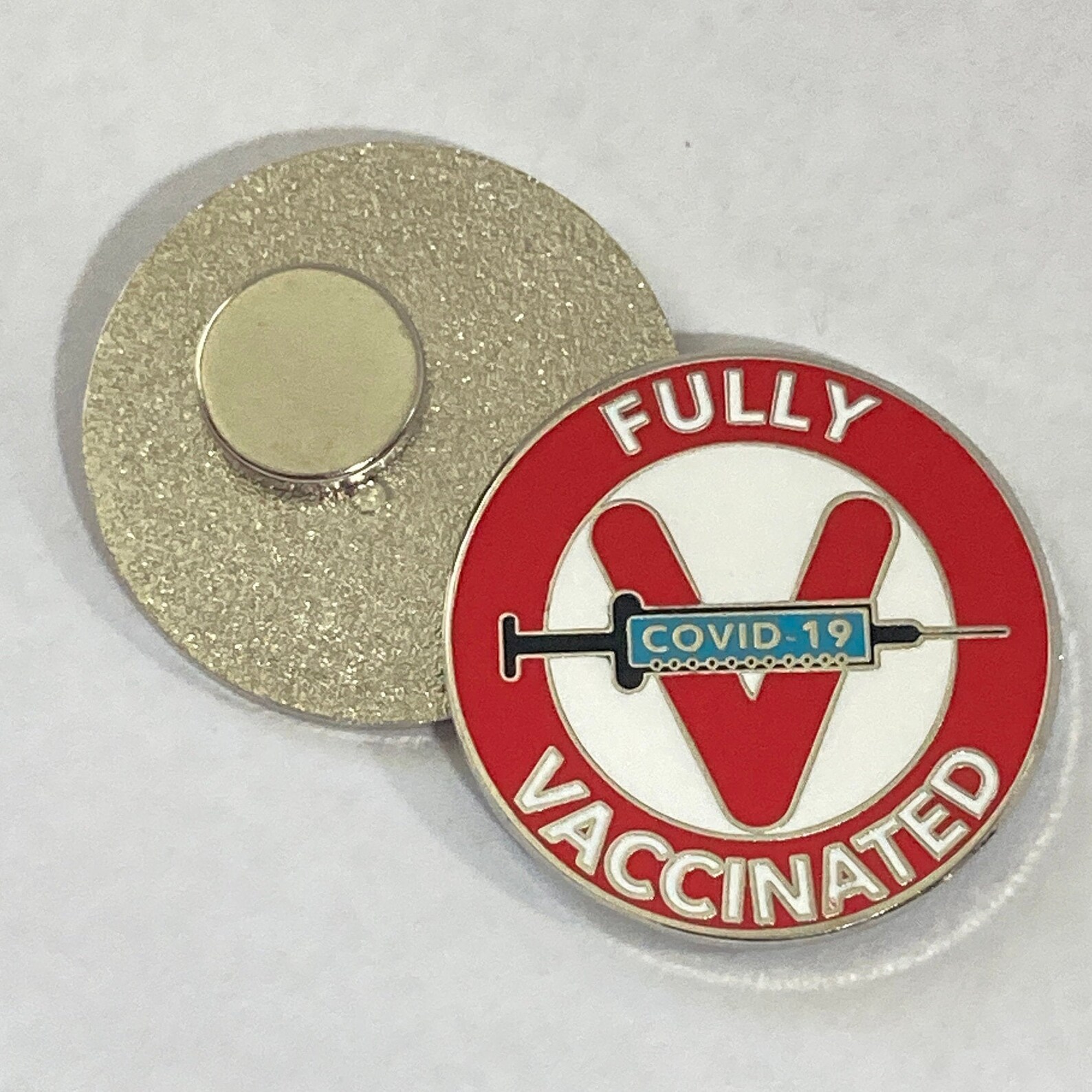 Vaccinated Pin Fully Vaccinated | Etsy