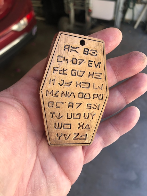 Star Wars Aurebesh Alphabet Decoder Amulet | Etsy