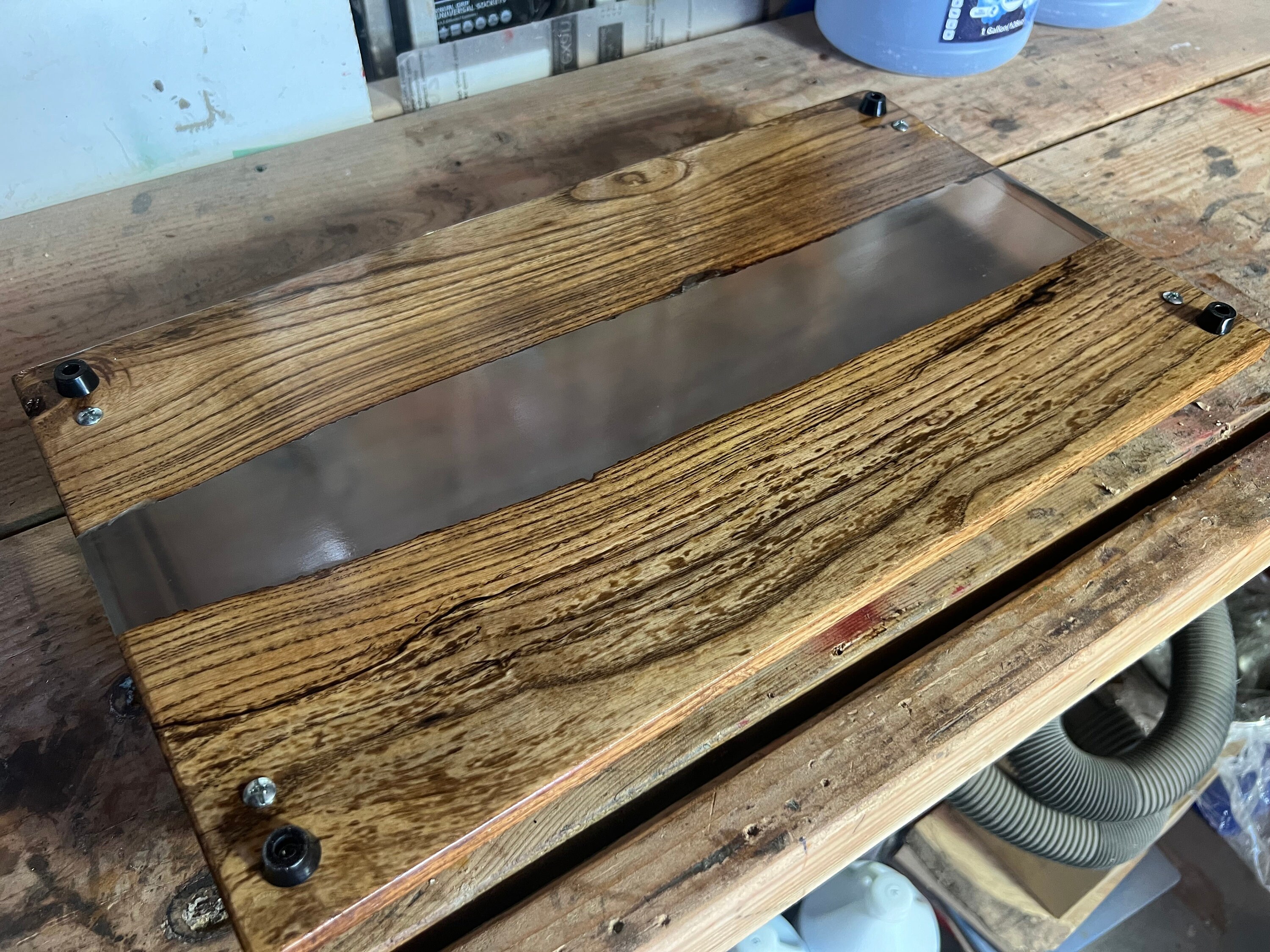 Handmade Wood Tray With Clear Resin Veteran Owned & Made - Etsy