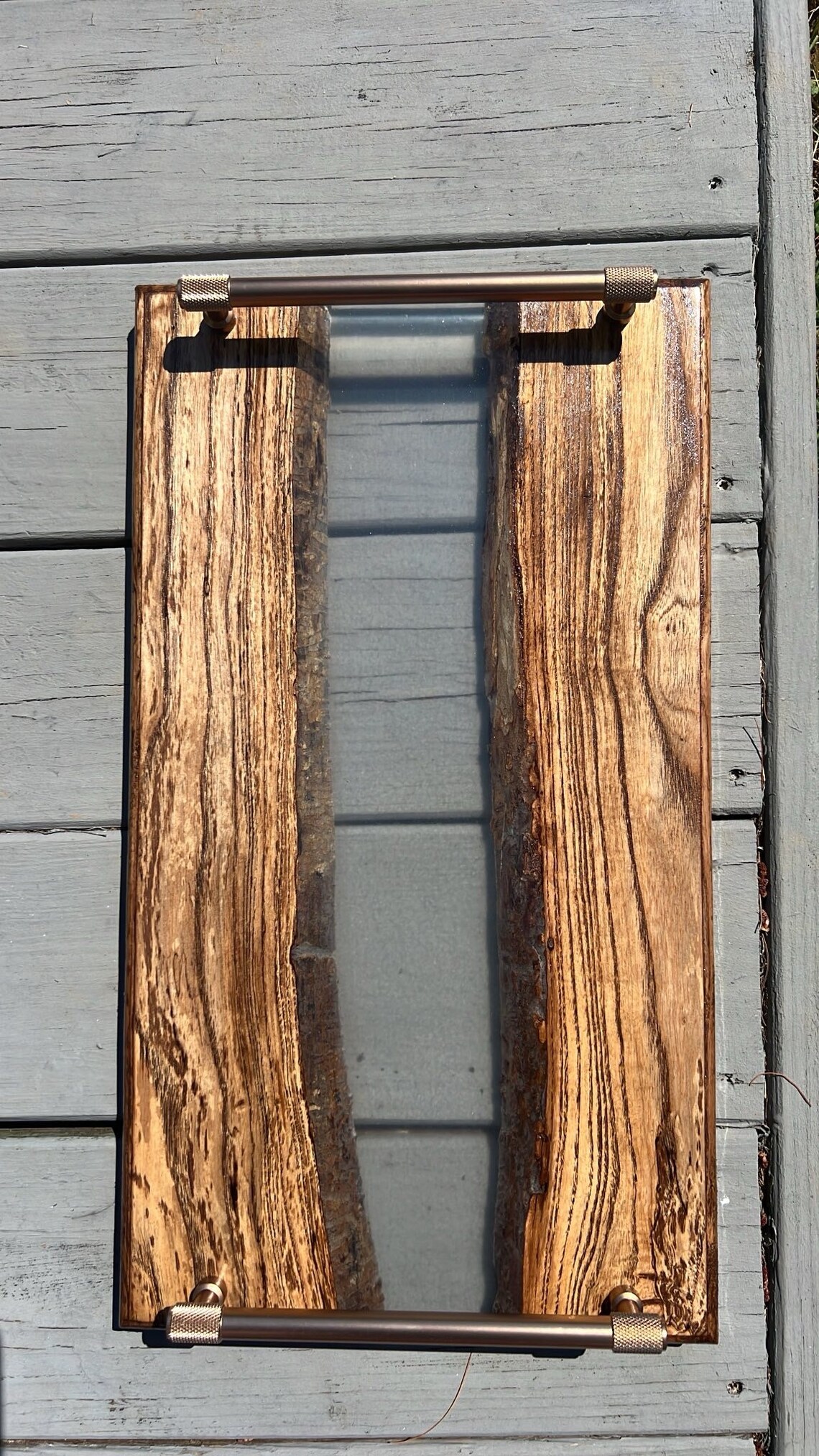 Handmade Wood Tray With Clear Resin Veteran Owned & Made - Etsy