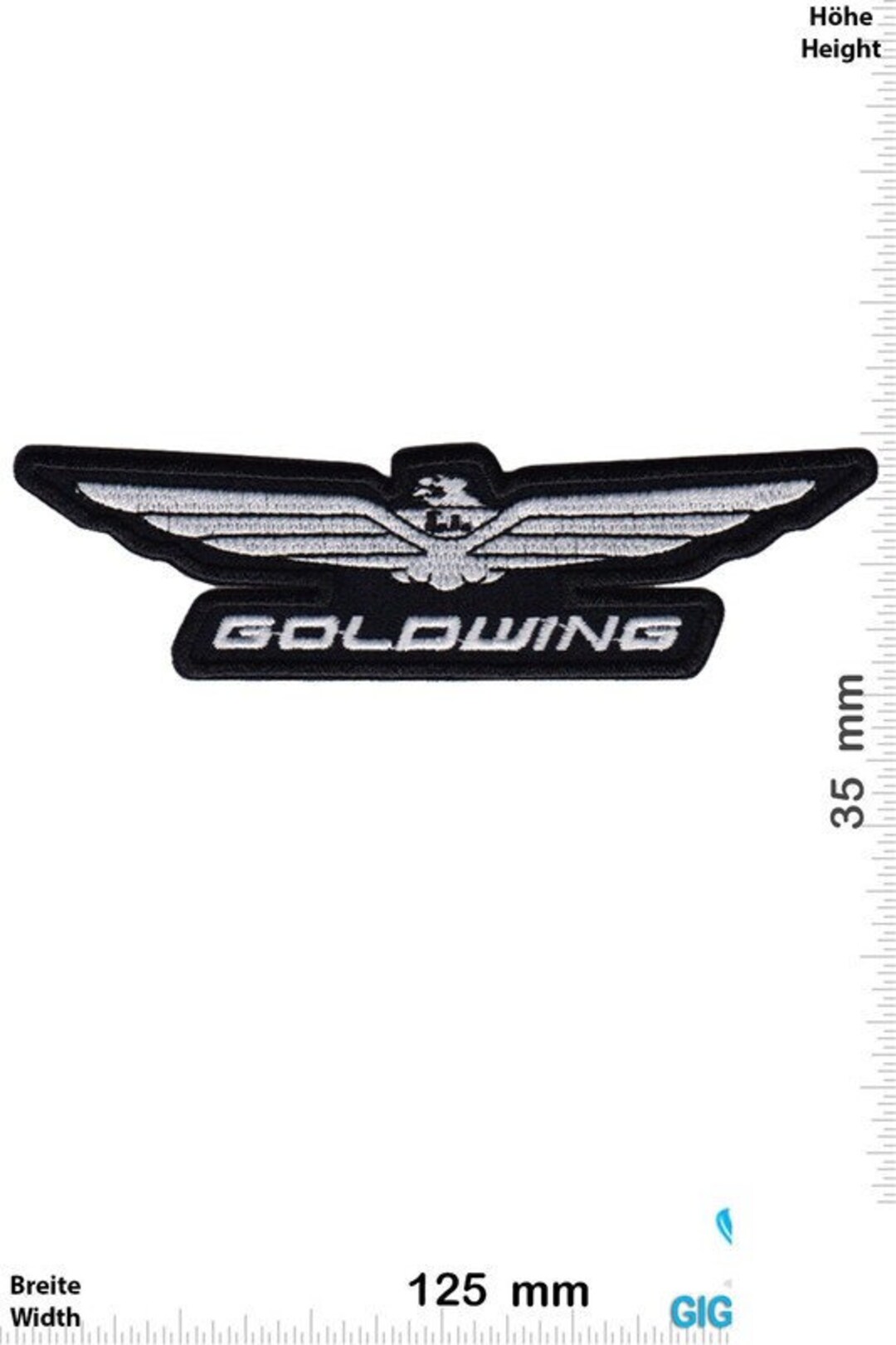 Honda Gold Wing Goldwing Silver_1 Embroidered Patch Badge Applique Iron ...