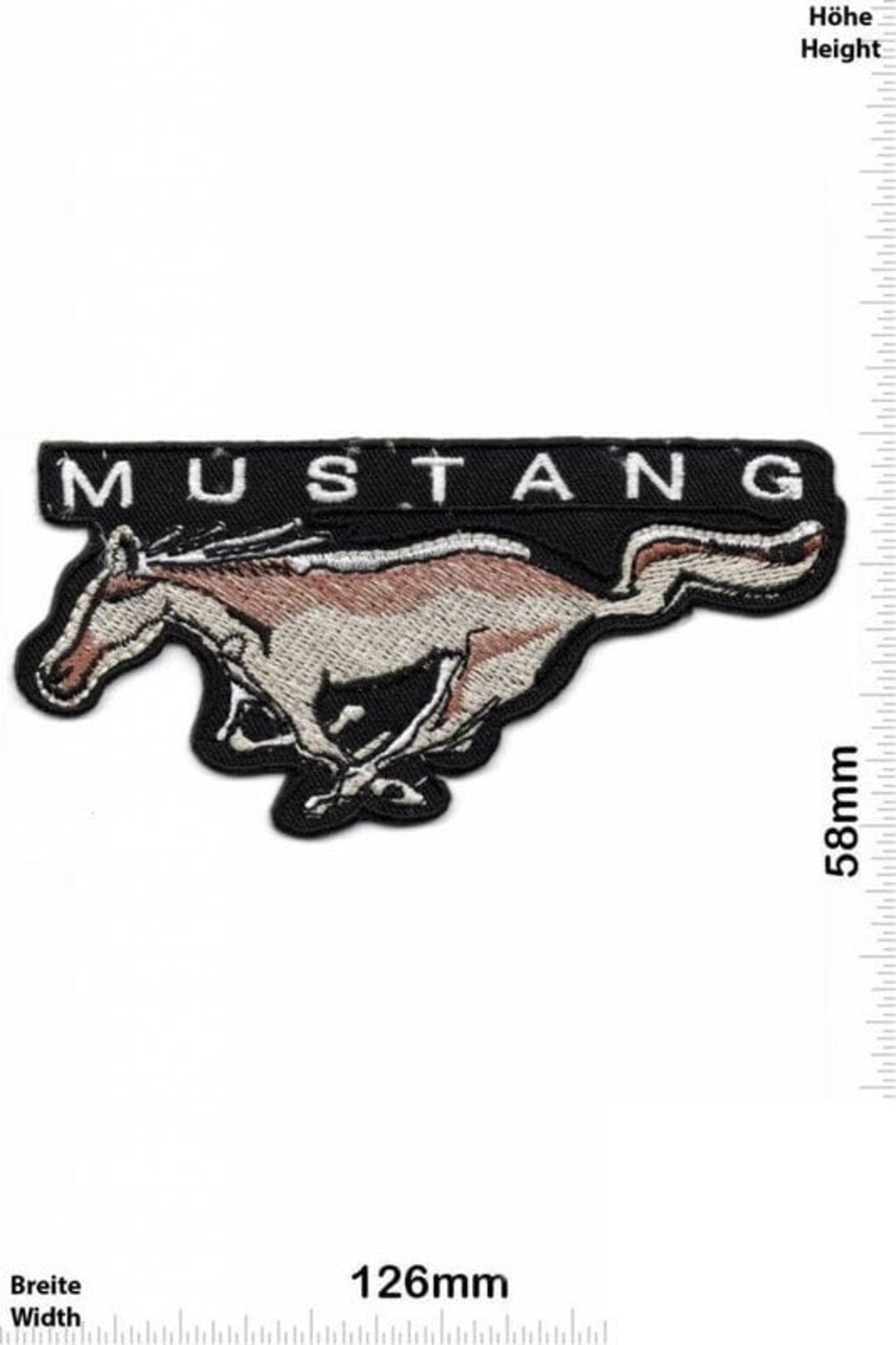 Ford Mustang Horse Embroidered Patch Badge Applique Iron On - Etsy