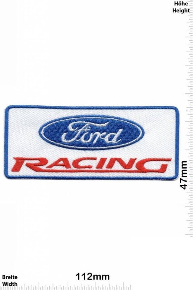 Ford Racing Black Embroidered Patch Badge Applique Iron On - Etsy