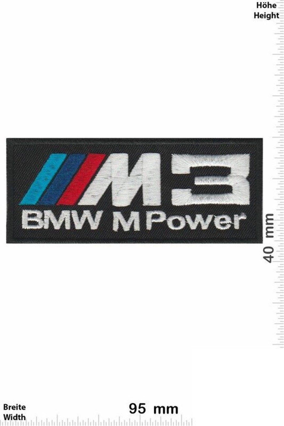 Bmw M3 M Power Embroidered Patch Badge Applique Iron On - Etsy