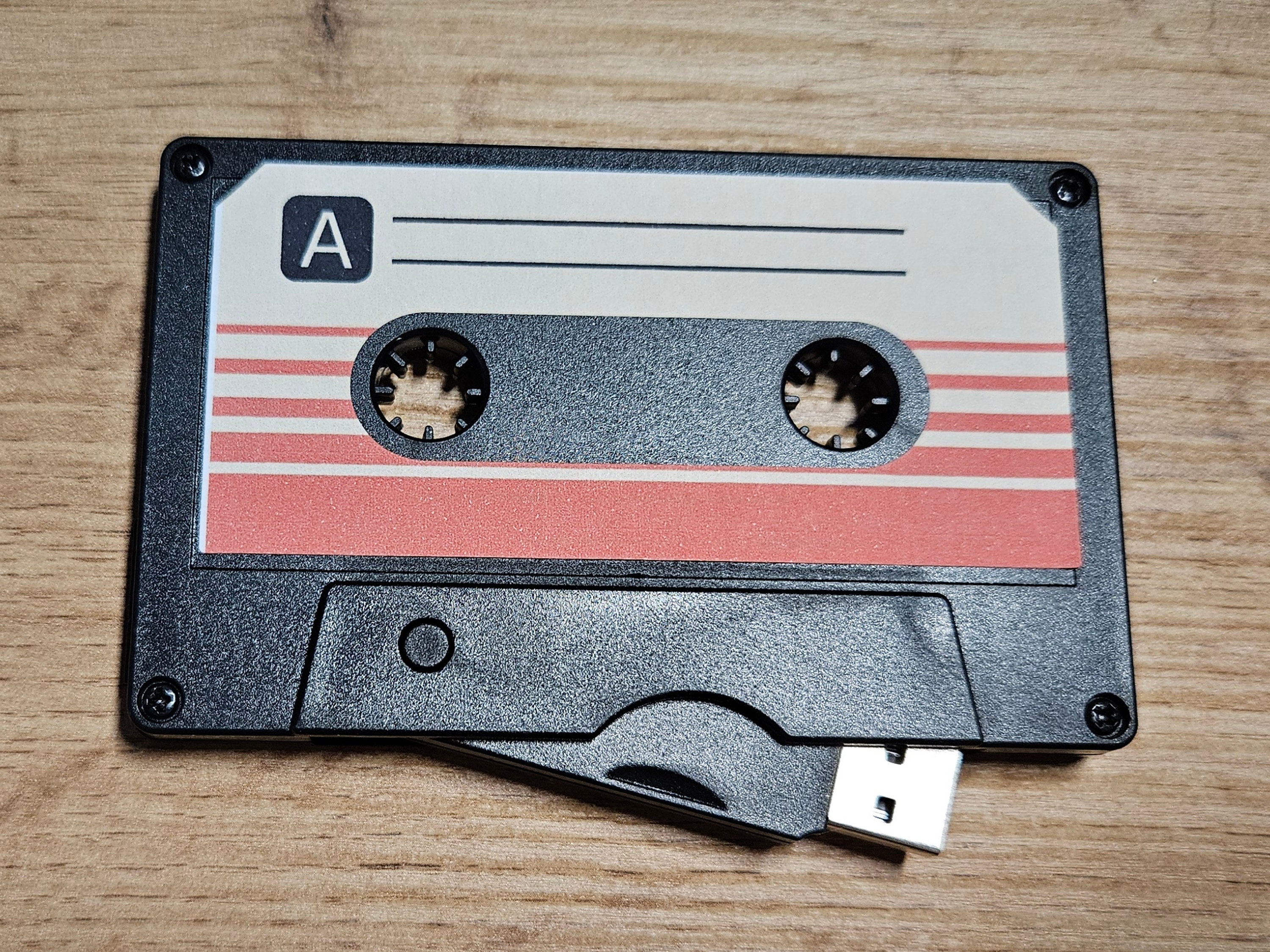 Retro USB Cassette Mixtape Personalized Audio Tape Flash Drive 16GB ...