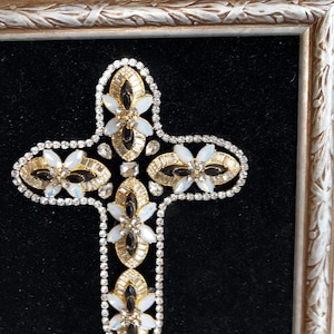 Framed Jewelry Art. Beautiful Cross - Etsy