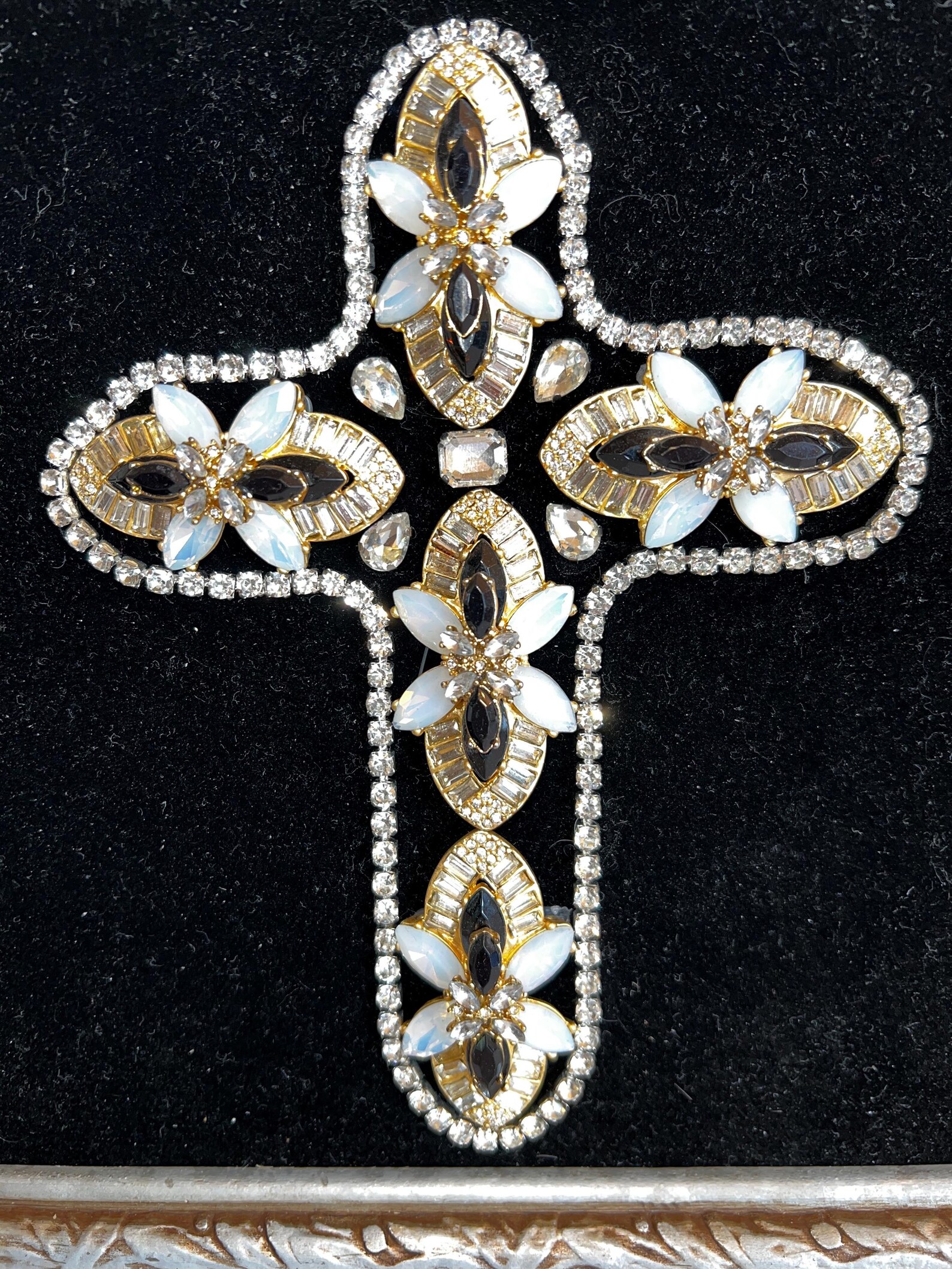 Framed Jewelry Art. Beautiful Cross - Etsy