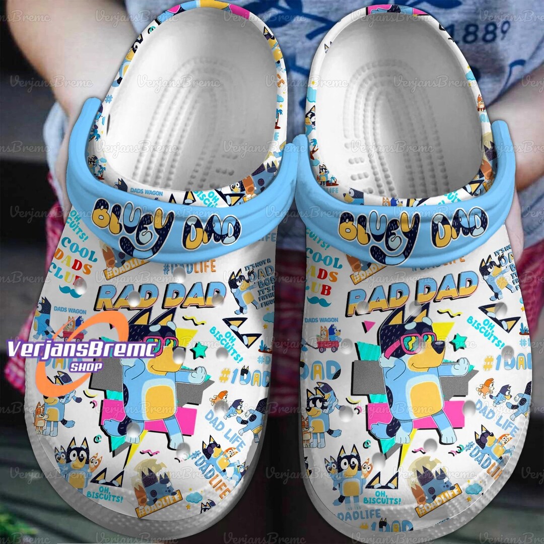 Bluey Dad Shoes, Bluey Shoes, Bluey Rad Dad Shoes, Rad Dad Shoes, Bluey ...