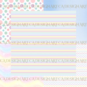 Essential Pastel Digital Paper Pack. 150+ Papers. Spring Background ...