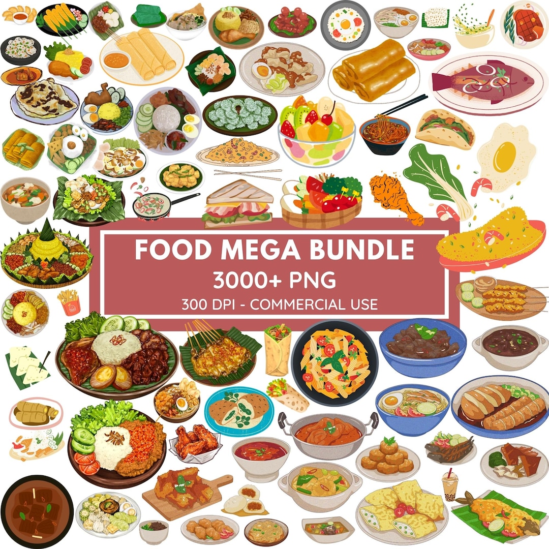 3000+ Png Food Mega Bundle Clipart, Bread Png, Cake, Scrapbooking ...
