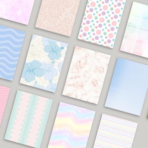 Essential Pastel Digital Paper Pack. 150+ Papers. Spring Background ...