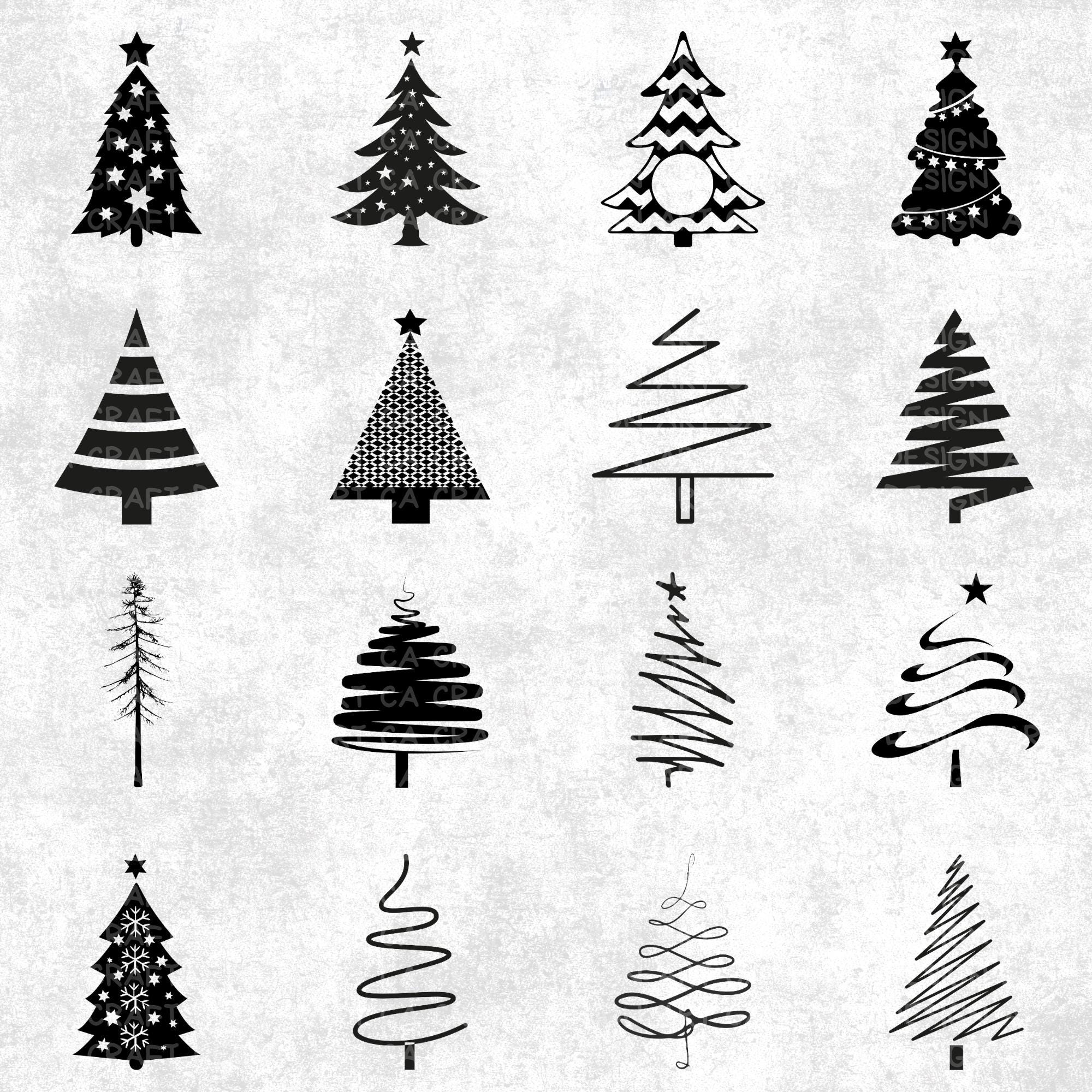 Evergreen Trees Svg, Pine Tree Svg File, Fir Tree Stencil, Mountain Svg ...