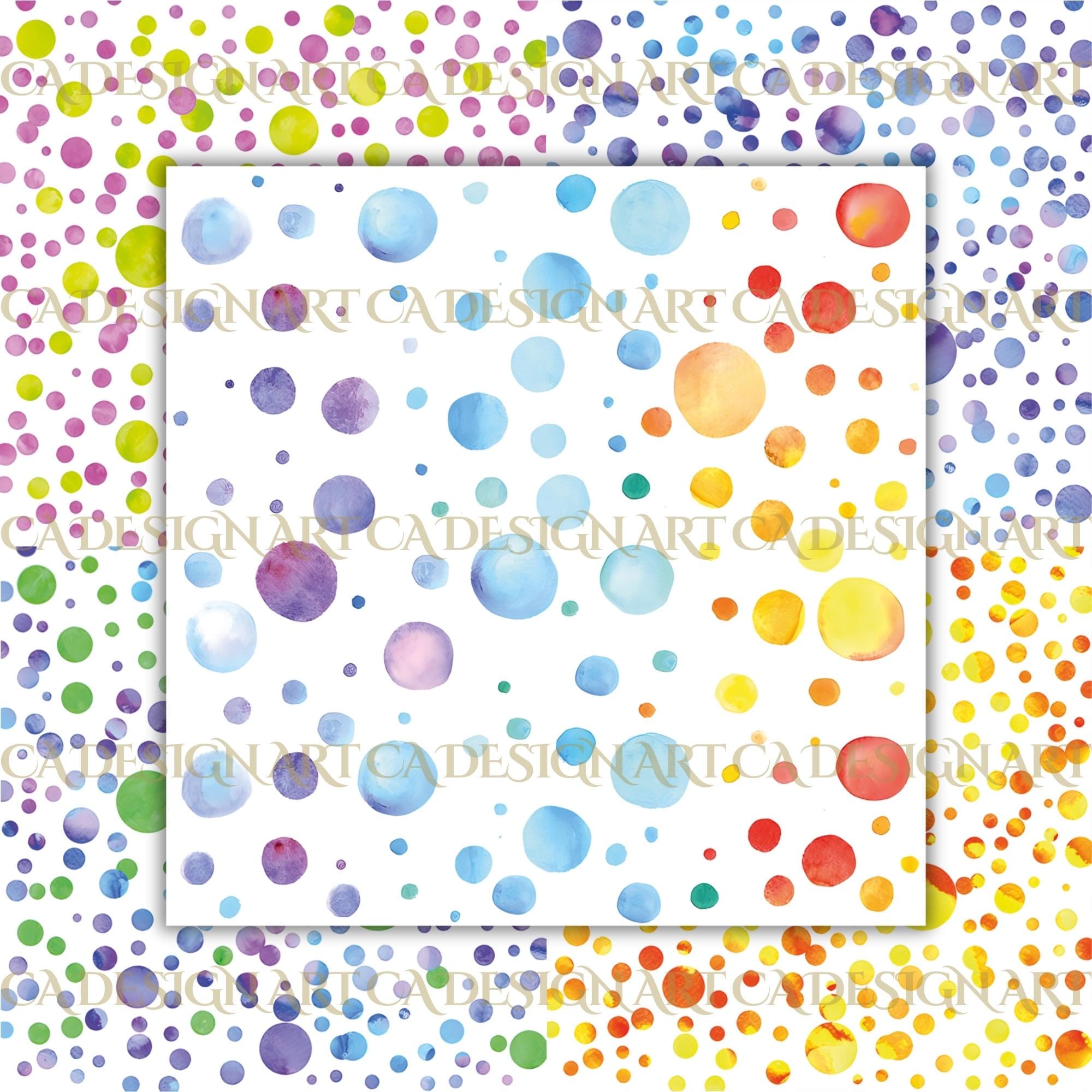 110+ Dots Digital Paper Dots Pattern 12x12 Pastel Neutral Bright Dark ...