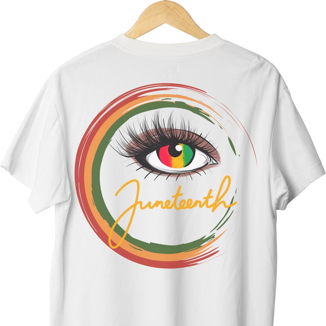 Colorful Juneteenth Shirt - Vintage Eye Design - Freedom & Justice ...