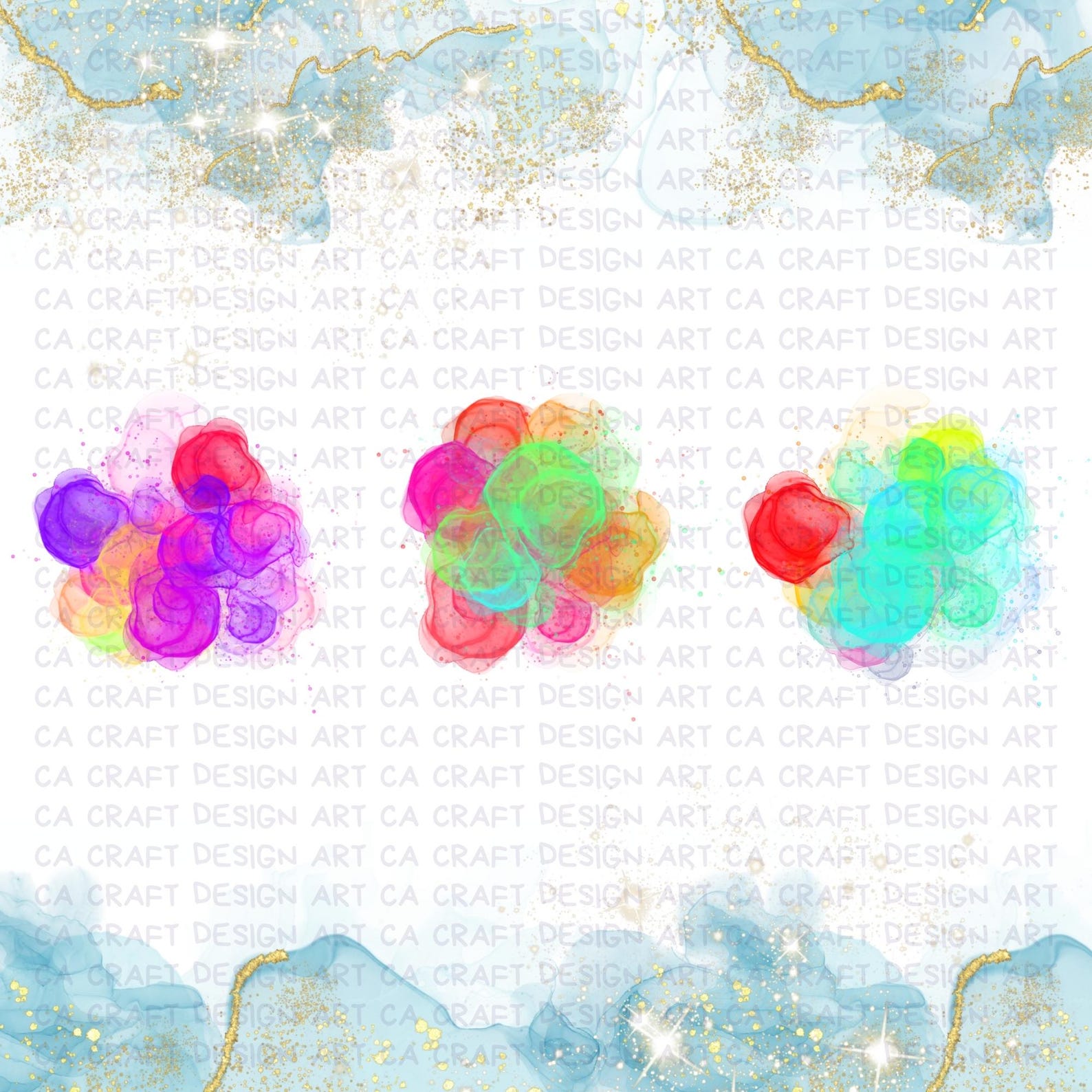 Dreamy Watercolor Splashes Clipart Bundle, Watercolor Splatter Png ...