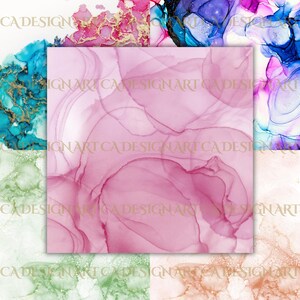 Alcohol Ink Digital Paper Bundle, Scrapbook Papers, Junk Journal ...