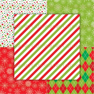 260+ Christmas Digital Paper Mega Bundle, Christmas Print Digital ...