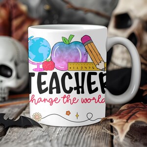 Teacher Life Mug Design, Teacher Mug, Wrap Around Mug Template 11oz ...