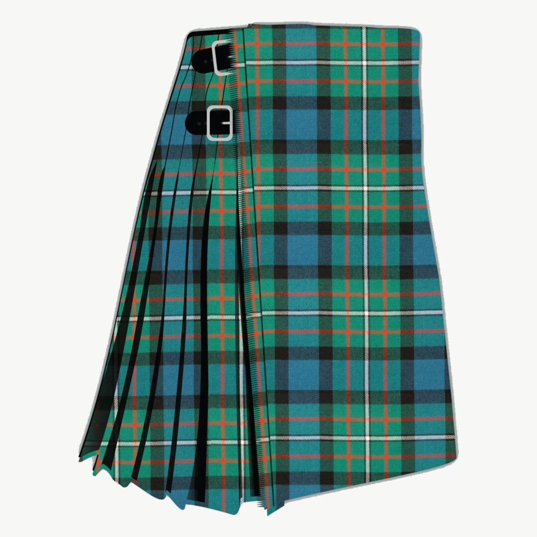 Scottish Ferguson Ancient Tartan Kilt - Scottish Traditional 16 Oz 8 ...