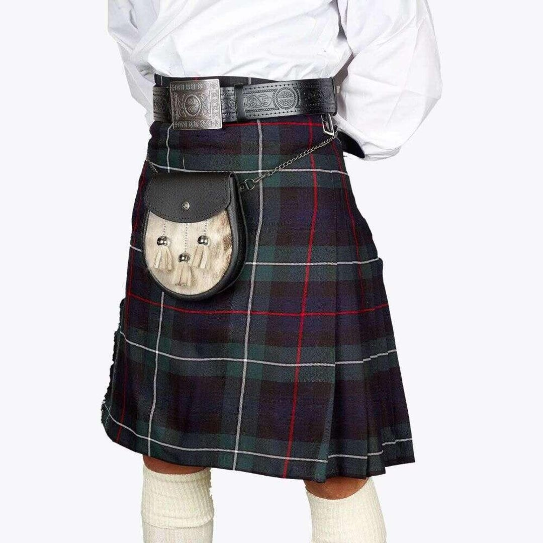 Handmade Mackenzie Modern Tartan Kilt - Scottish Traditional 16 Oz 8 ...