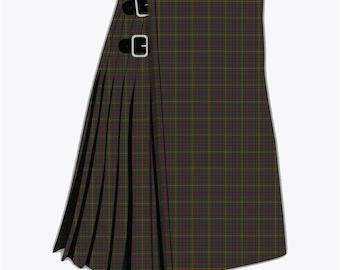 Handmade Clan Mcdermott Tartan Kilt Scottish Traditional 16 Oz 8 Rad ...