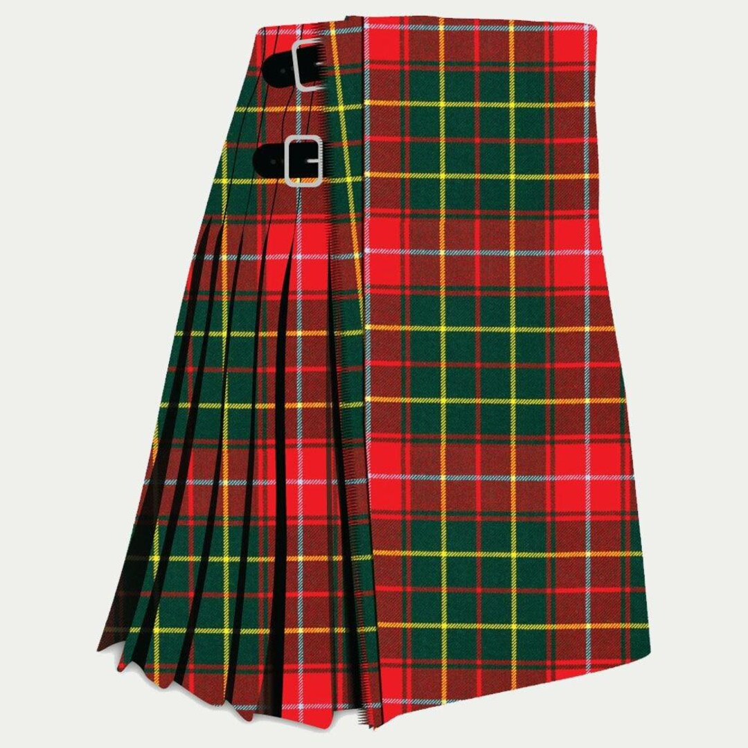 Handmade Burnett Modern Tartan Kilt Scottish Handmade16 Oz 8 Yard ...