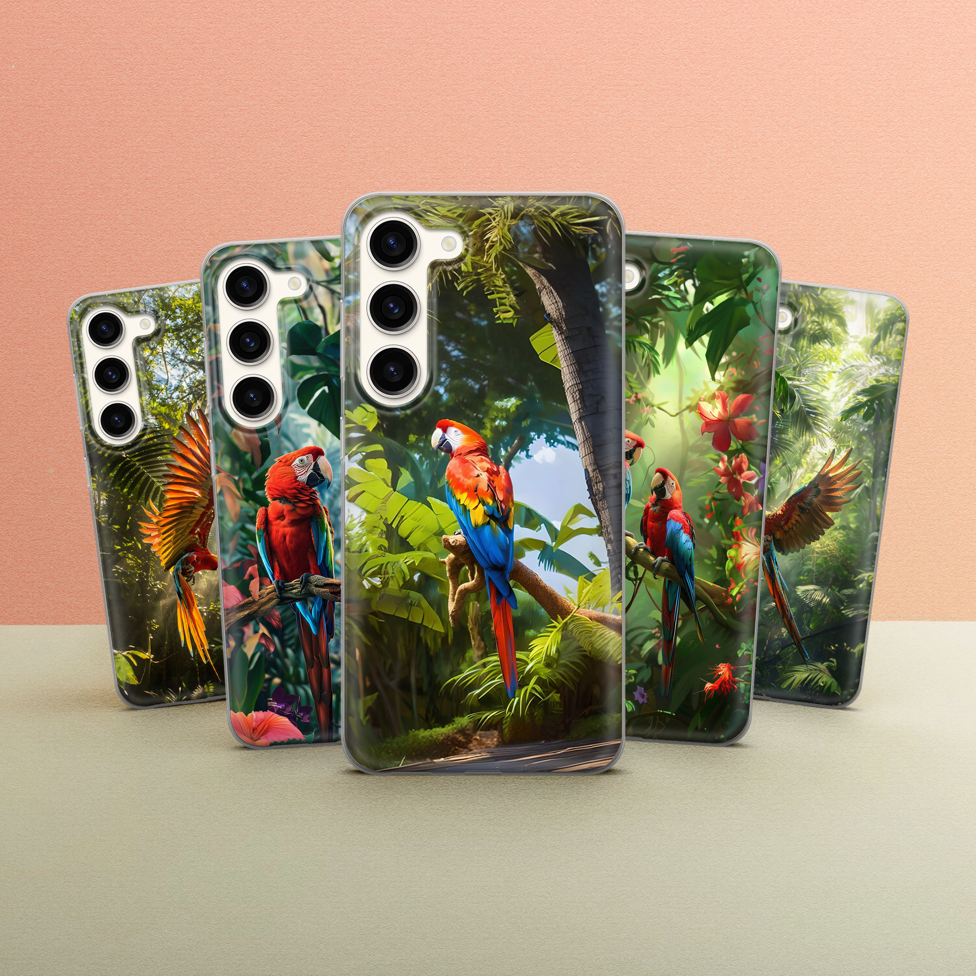 Cute Parrot Phone Case Adorable Cover for Samsung Galaxy A35 A56 A05 ...