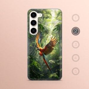 Cute Parrot Phone Case Adorable Cover for Samsung Galaxy A35 A56 A05 ...