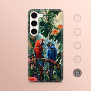 Cute Parrot Phone Case Adorable Cover for Samsung Galaxy A35 A56 A05 ...