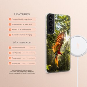 Cute Parrot Phone Case Adorable Cover for Samsung Galaxy A35 A56 A05 ...