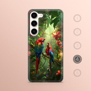 Cute Parrot Phone Case Adorable Cover for Samsung Galaxy A35 A56 A05 ...