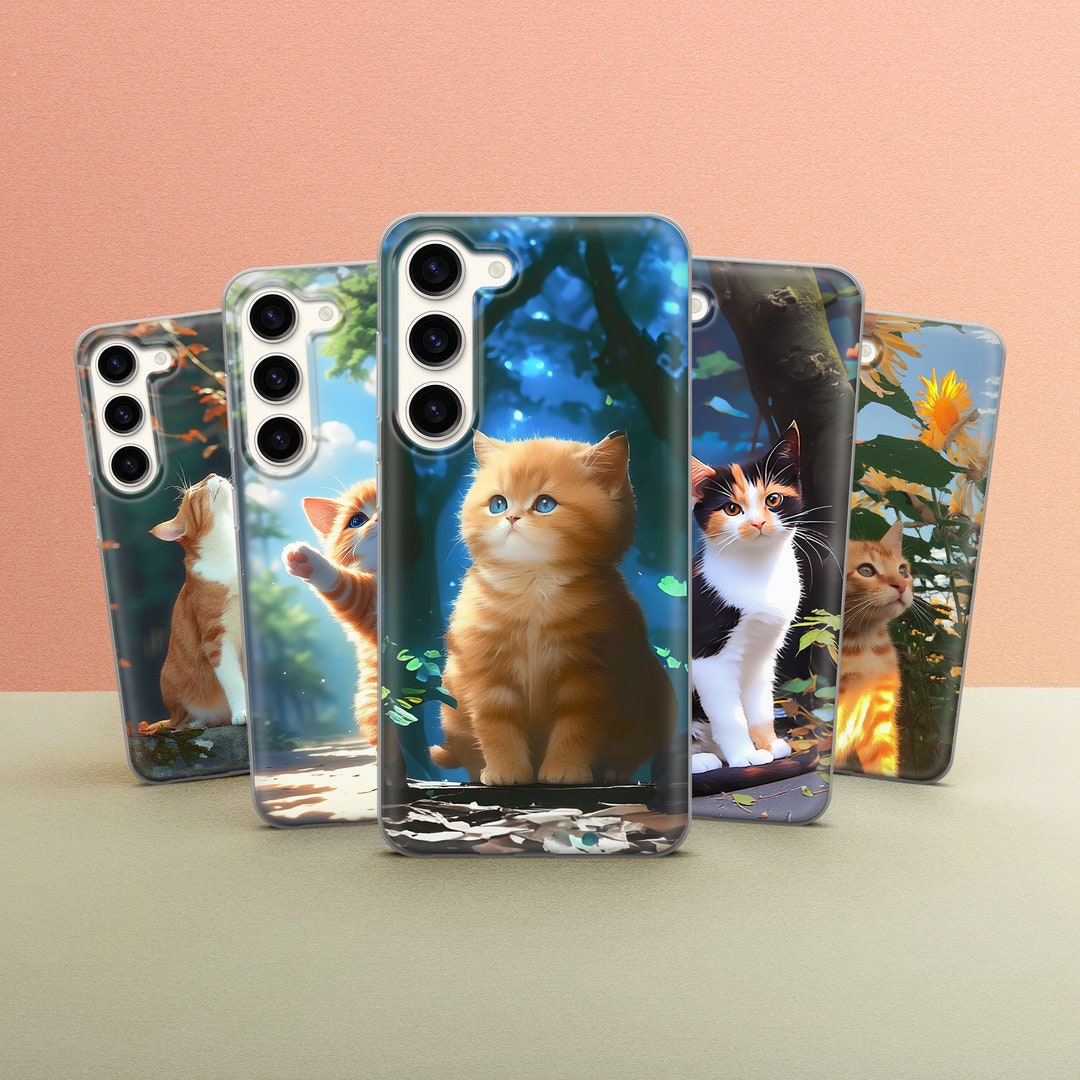Cat Phone Case Girly Gift Cover for iPhone 17 Pro Max 16e 15 14 12 ...