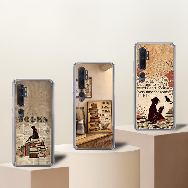 Book Lover Bibliophile Soft Phone Case for Xiaomi Redmi Note 15 14 13 ...