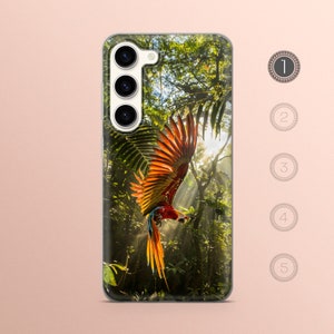 Cute Parrot Phone Case Adorable Cover for Samsung Galaxy A35 A56 A05 ...