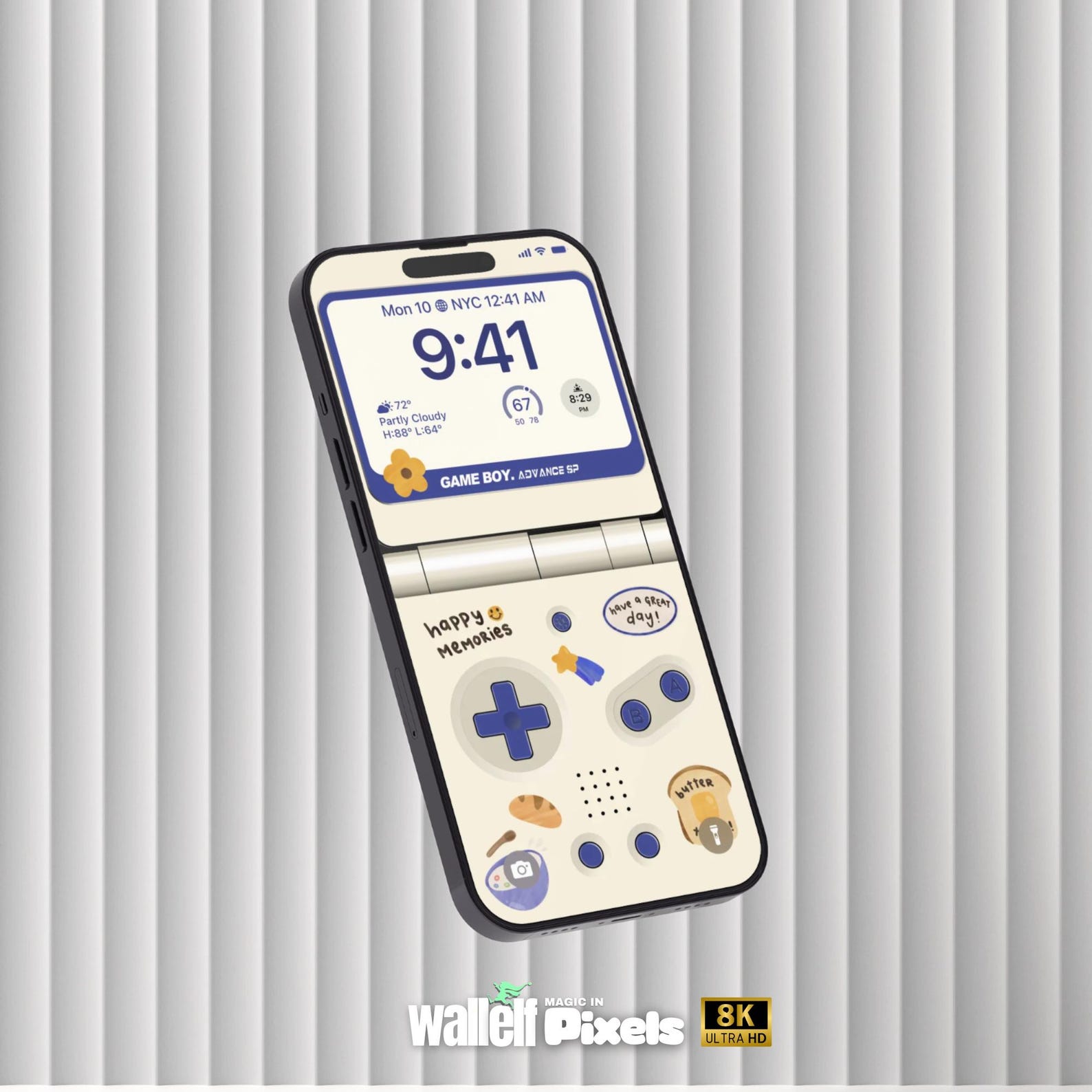 Retro Game Console iPhone Wallpaper | Cute Handheld Gaming Lock Screen ...