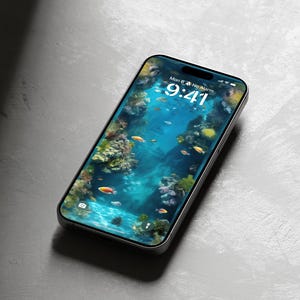 Underwater Ocean Scene Phone Wallpaper | 4K Digital Download | Marine ...