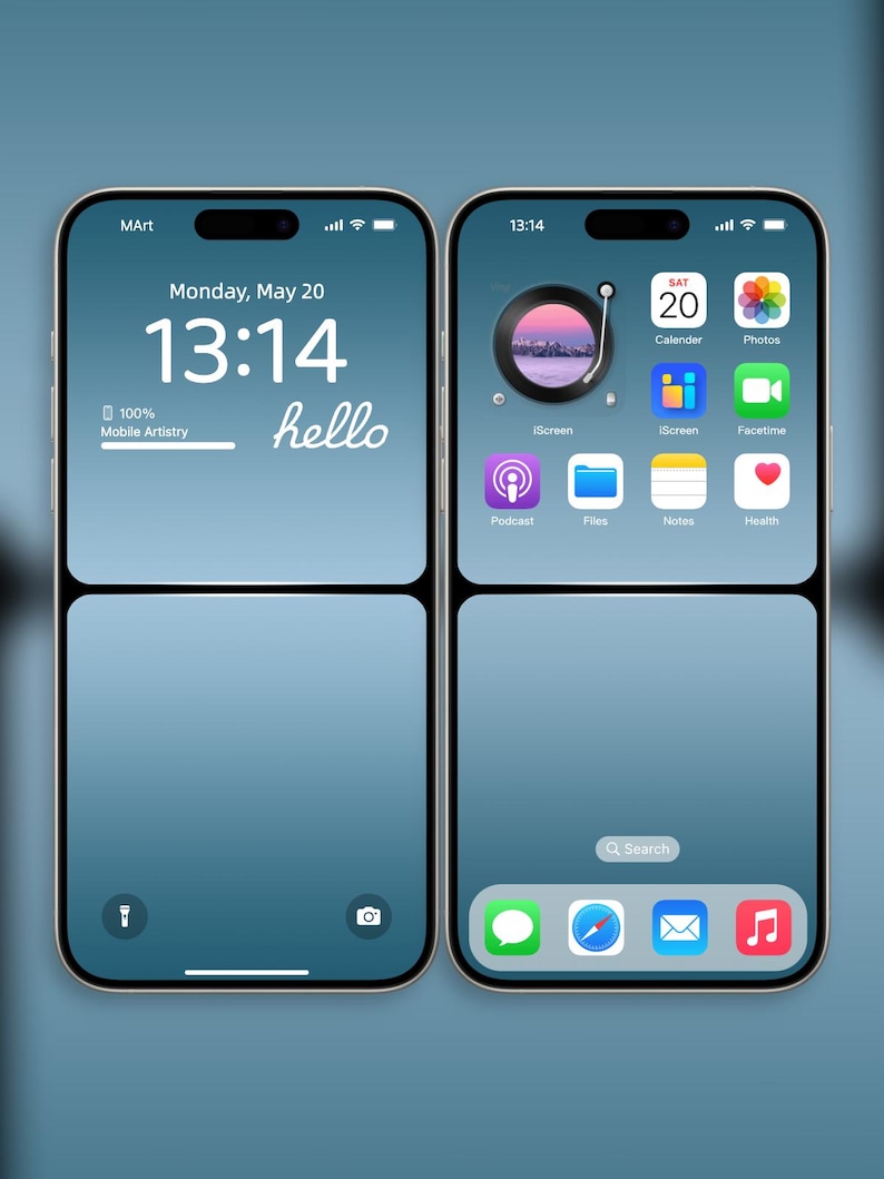 Blue Gradient 4K UHD Phone Wallpaper - Minimalist Design for iPhone ...