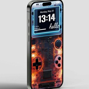 Retro Gaming Circuit Board 4K Ultra HD Phone Wallpaper | Neon Tech ...