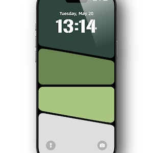 Green Gradient Split iPhone Wallpaper | Minimalist Ios Lock Screen ...