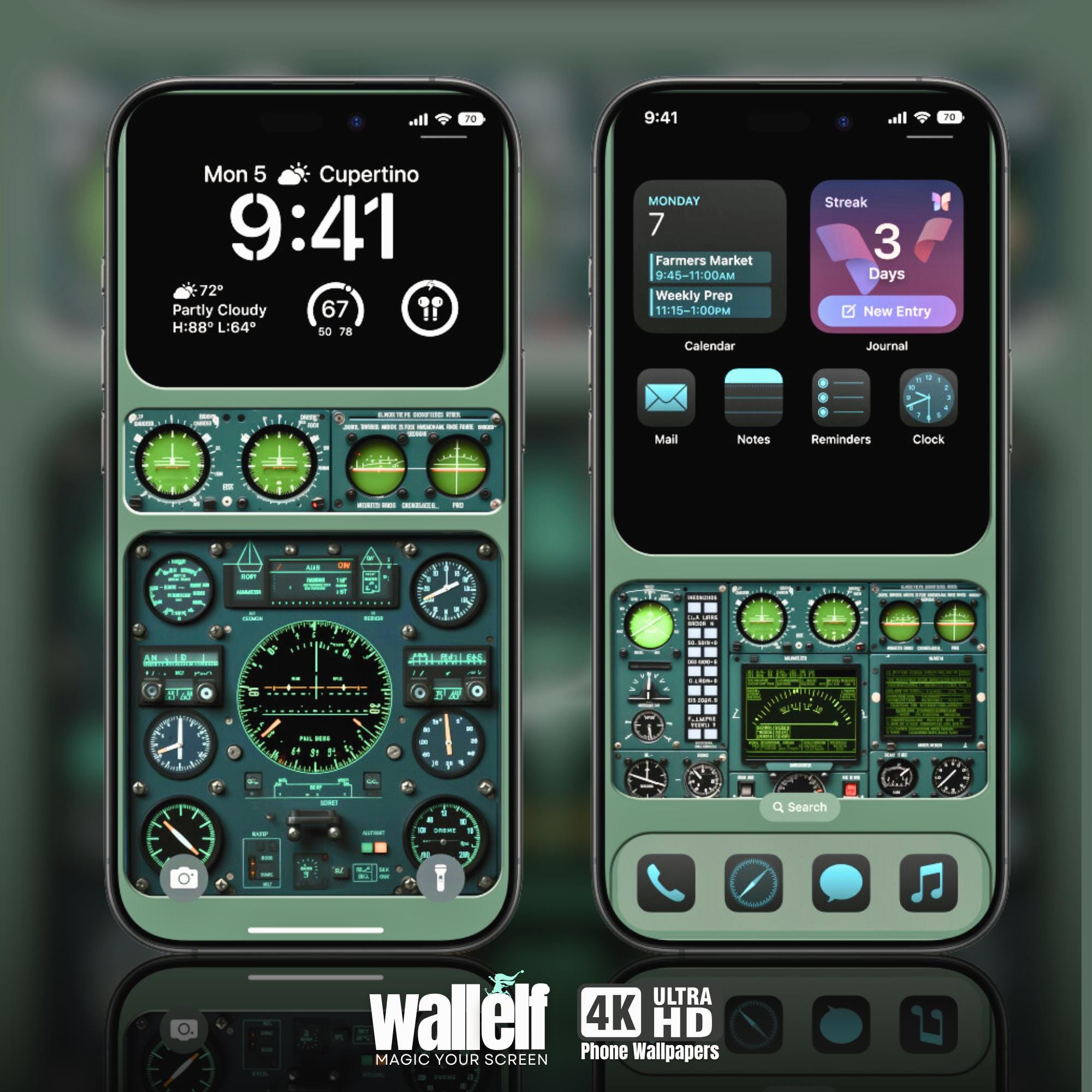 Retro Cockpit Control Panel Wallpaper | Mobile Phone Wallpaper | Ios ...