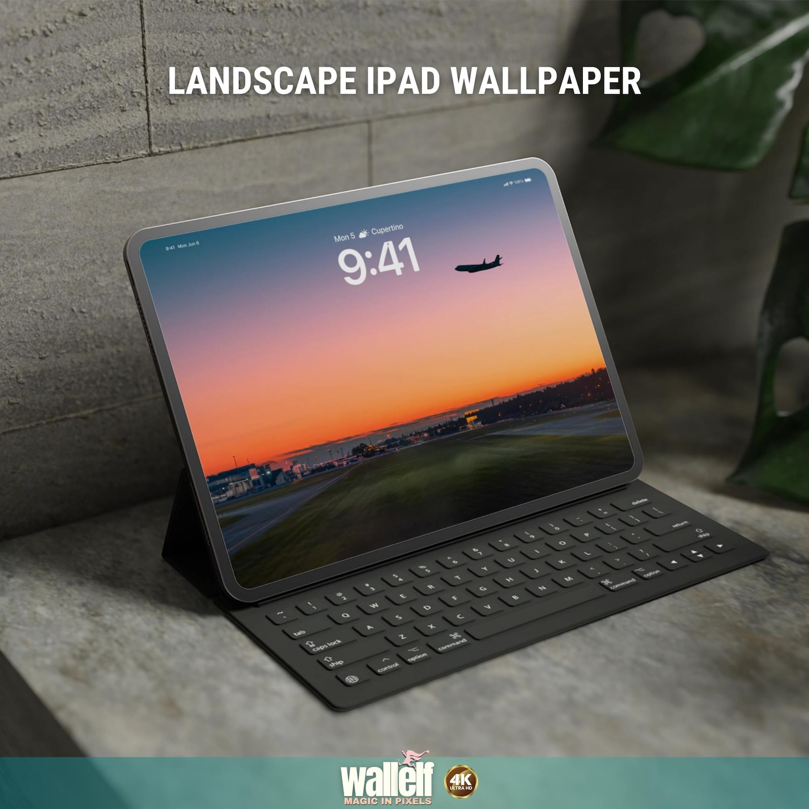 Airport Sunset iPad Wallpaper | 4K Tranquil Travel-inspired Background ...