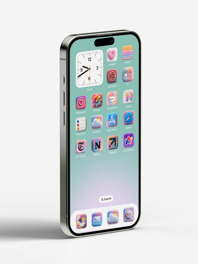 147 Candy Pastel Fuzzy App Icons | Cute Ios Icon Pack | Aesthetic App ...