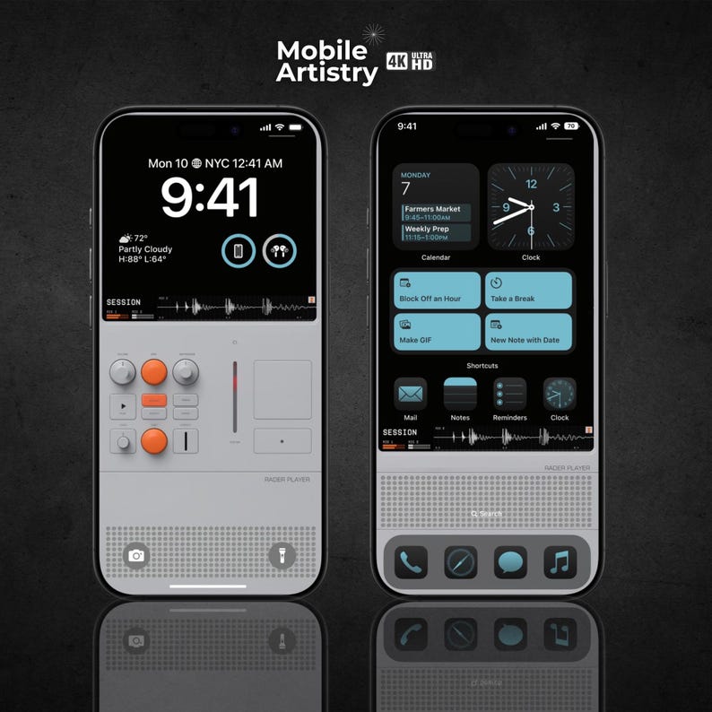 Retro Tape Recorder Phone Wallpaper | 4K Vintage Audio Player Design ...