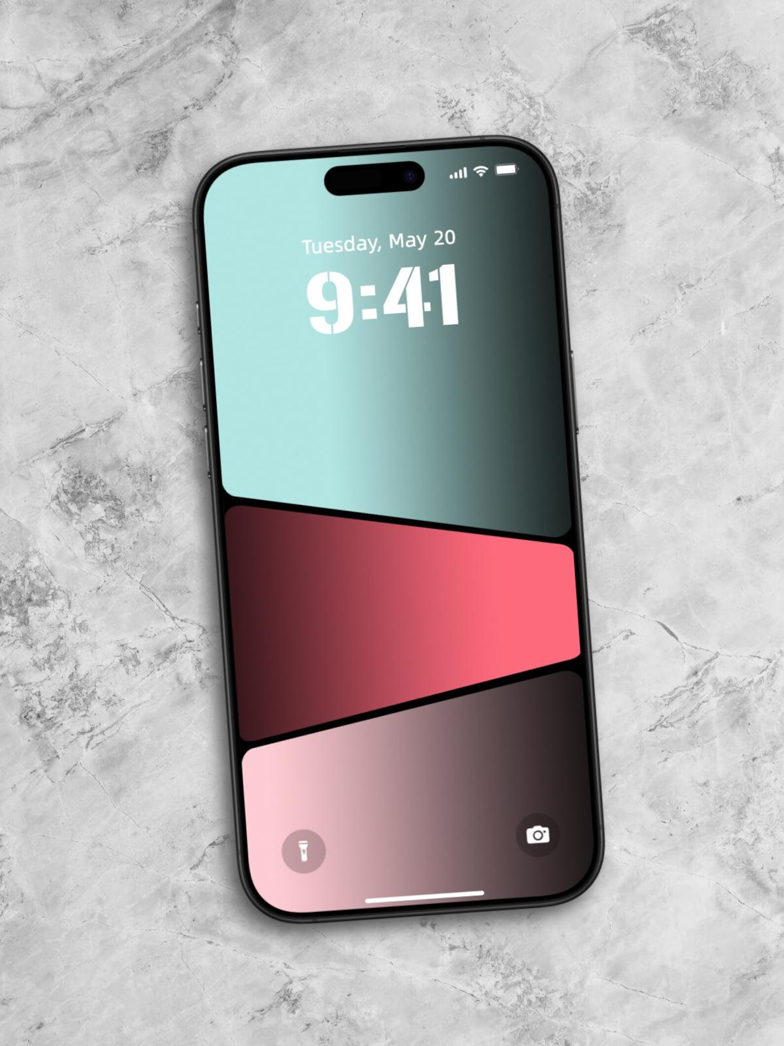 Modern Colorblock iPhone Wallpaper | Red Blue Abstract Ios Lock Screen ...