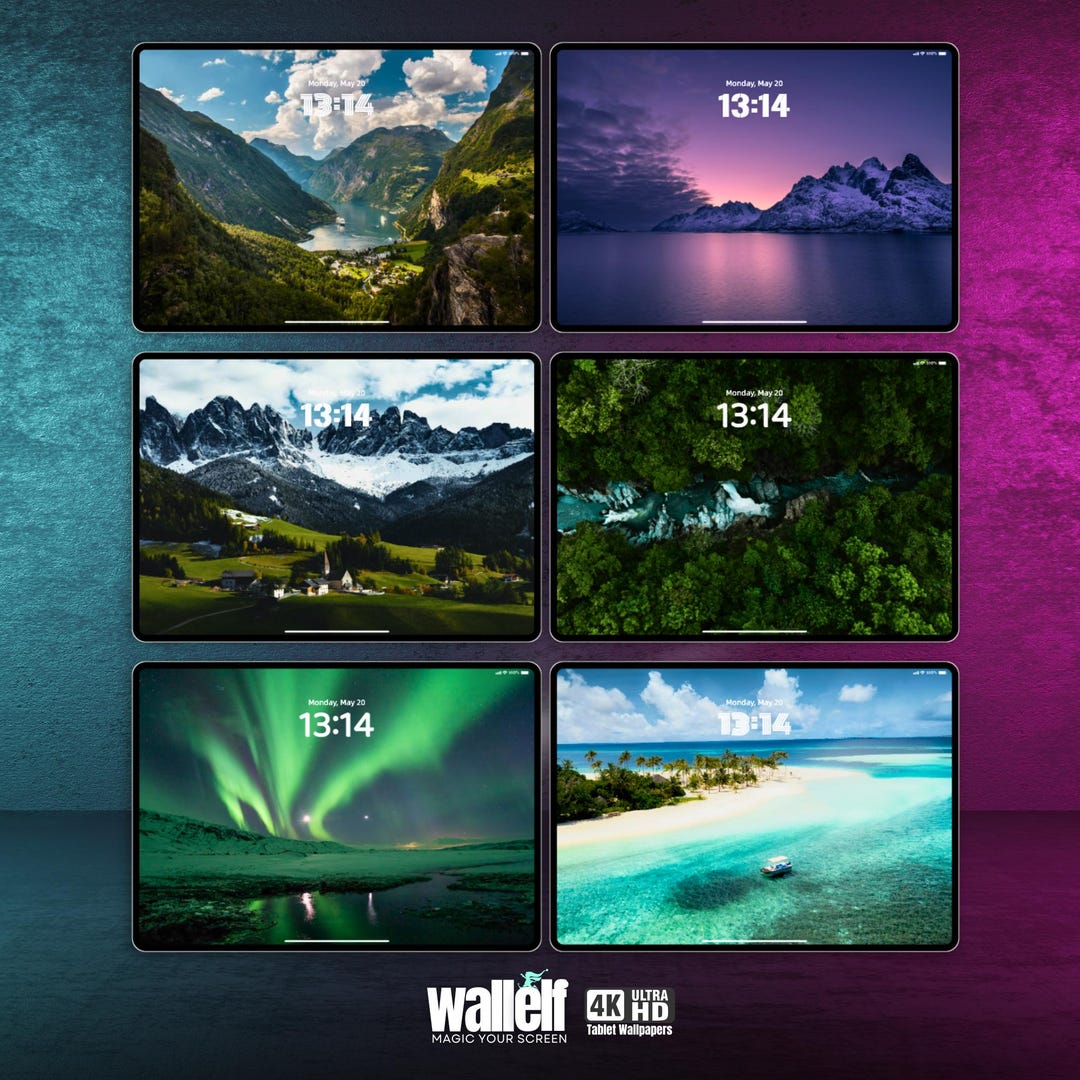 4K Nature Tablet Wallpaper Set - Stunning Scenic Landscapes for iPad ...