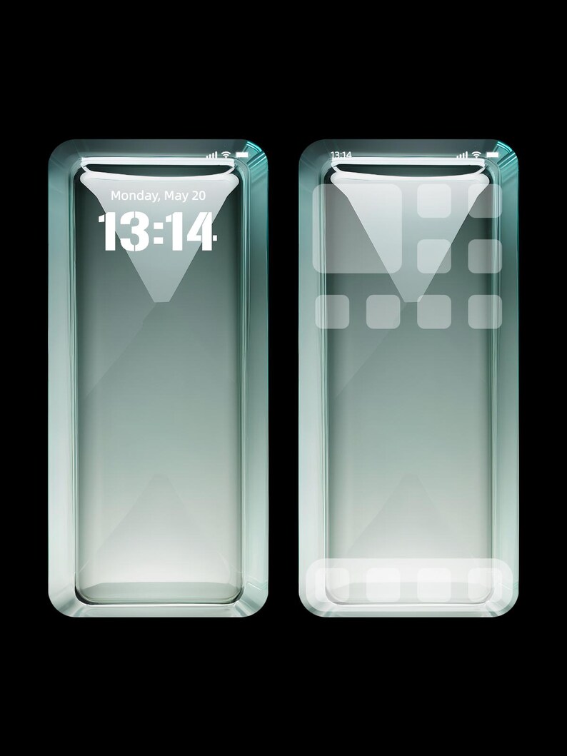 Elegant Emerald Glass 3D Reflection Wallpaper - Green Teal Geometric ...