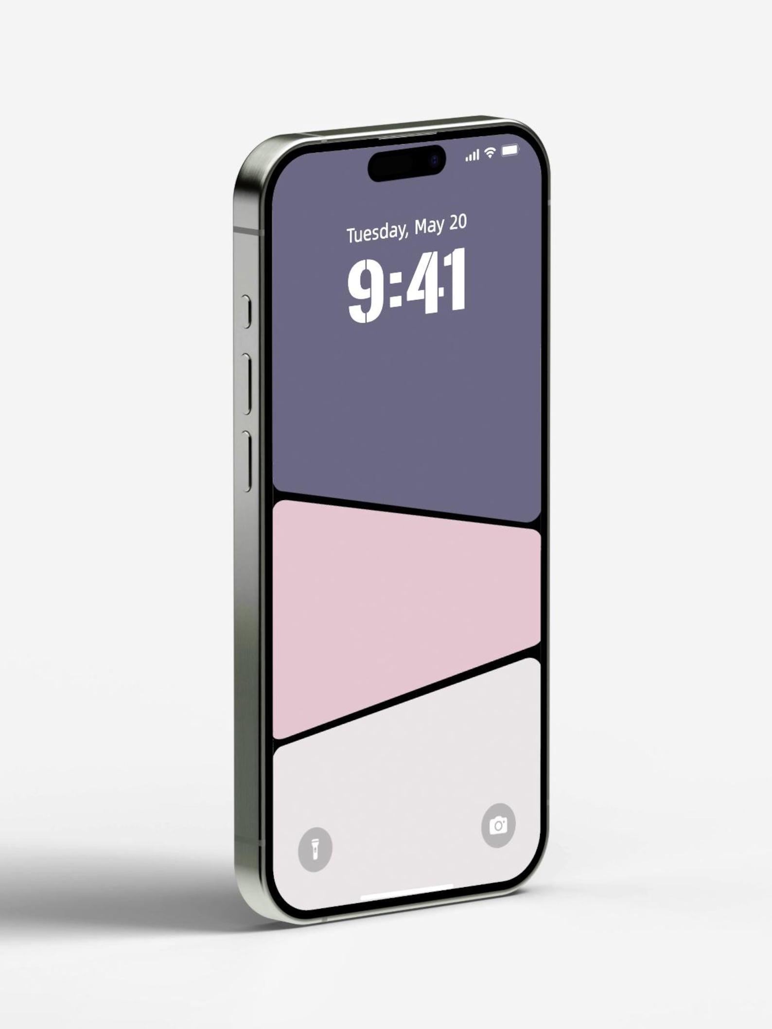 Blush Pink & Lavender iPhone Wallpaper | Minimal Color Block Lock ...