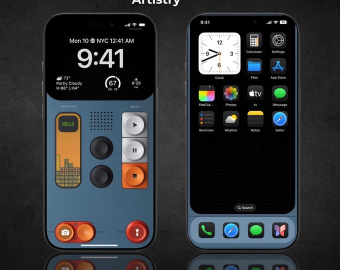 Retro Electronic Device Design Phone Wallpaper | 4K Vintage Tape Player ...