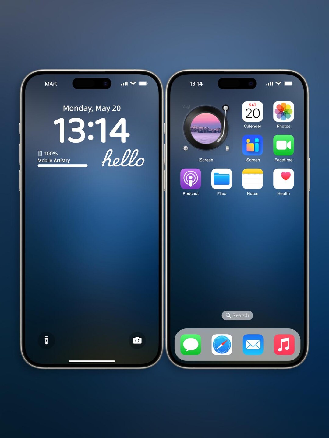 Midnight Blue Gradient 4K UHD Phone Wallpaper - Minimalist Design for ...