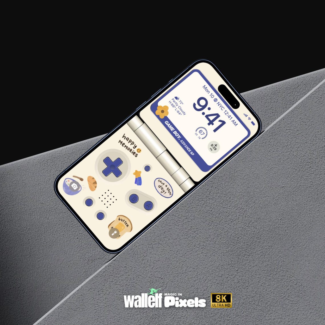 Retro Game Console iPhone Wallpaper | Cute Handheld Gaming Lock Screen ...